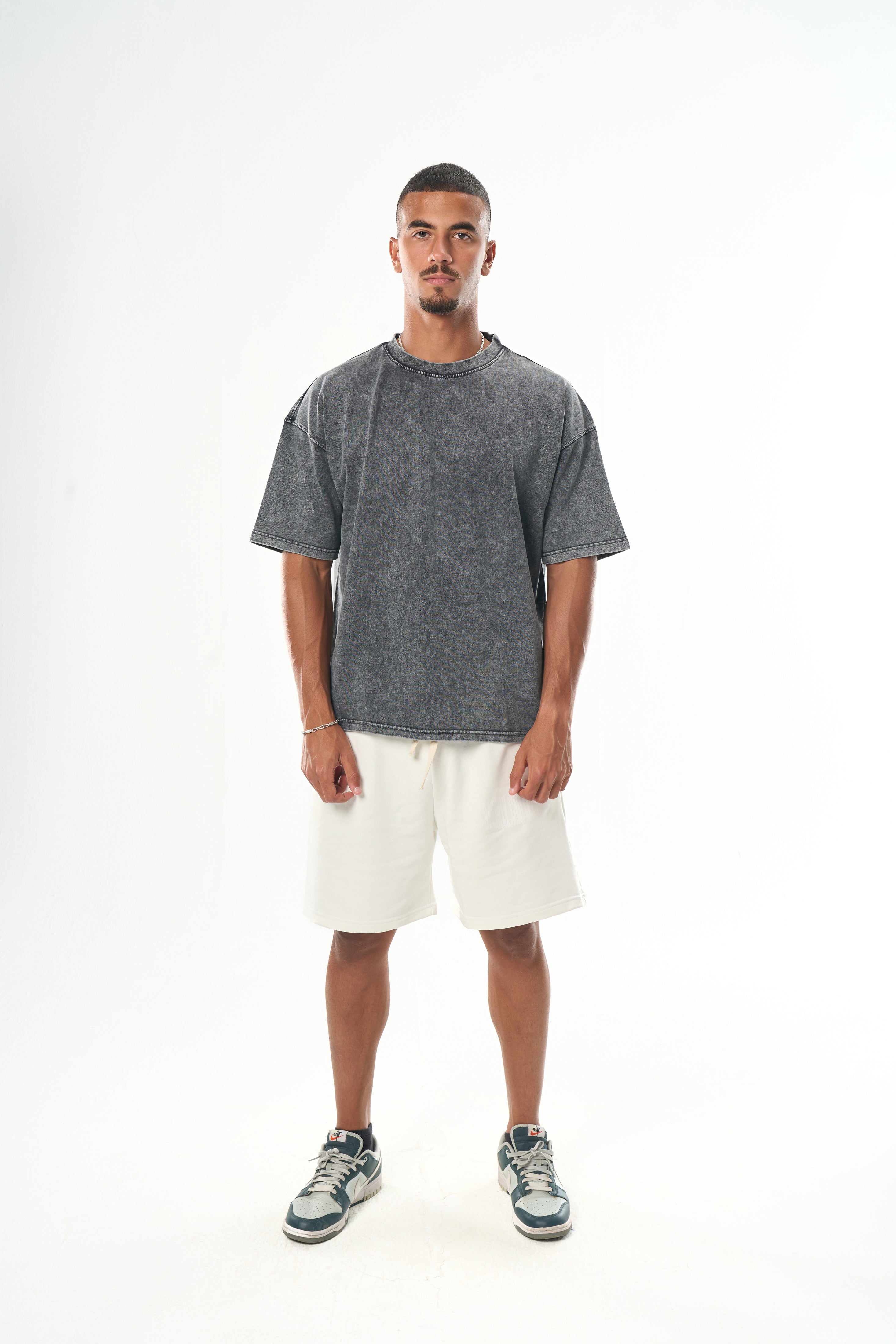 Washed Grey Basic T-Shirt – Seemlyeg